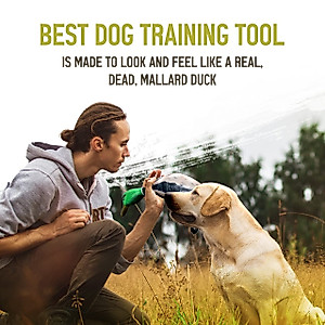 HuntEmUp Ultimate Duck Dog Training Dummy - Retriever Fowl Dead Mallard - Ideal for Effective Retrieving Training