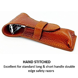 Parker Genuine Leather Razor Protective Travel Case