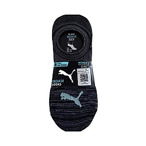 PUMA Women's 8 Pair No Show Sneaker Socks - 5-9.5