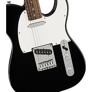 Squier Bullet Telecaster SS Electric Guitar, with 2-Year Warranty, Black, Laurel Fingerboard