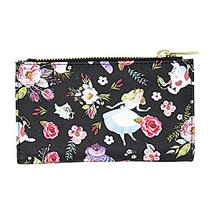 Loungefly X Disney Alice In Wonderland Floral Print Faux Leather, Wallet
