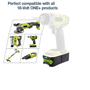 Dutyone 2 Pack 6000mAh Replacement Battery Compatible with Ryobi 18V ONE+ Plus P102 P103 P104 P105 P107 P108 P109 P122 Cordless Power Tools 18 Volt Lithium ion Battery