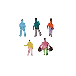 BQLZR 100PCS 1:200 Scale Hand Painted Layout Model Train People Figure