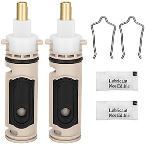 1222 Replacement Cartridge Kit for Moen One-Handle Posi Temp Faucets,Replacement Compatible with Moen Tub Shower,Durable Brass(Silicone Oil Included,Retainer Clip,Installation Instructions)-2PCS