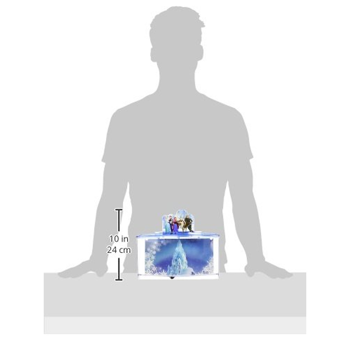 Officially Licensed Disney's Frozen Themed Betta Tank from Penn Plax: Perfect for Betta Fish, This Small Tank is Perfect for Fans of Frozen! Small 0.7 Gallon Tank (FZR108), Blue