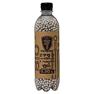 Elite Force Umarex Premium Biodegradable 6mm Airsoft BBS Ammo.20 Gram, 2700 Count, White, 2279-BIO