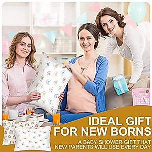 Mixweer 2 Pcs Toddler Pillowcase Sized 14" x 19" Fits 12" x 16" or 13" x 18" Pillow Boho Rainbow Kids Soft Pillowcase Toddler Pillow Cover for Travel Bed Girl Boy Infant Sleeping