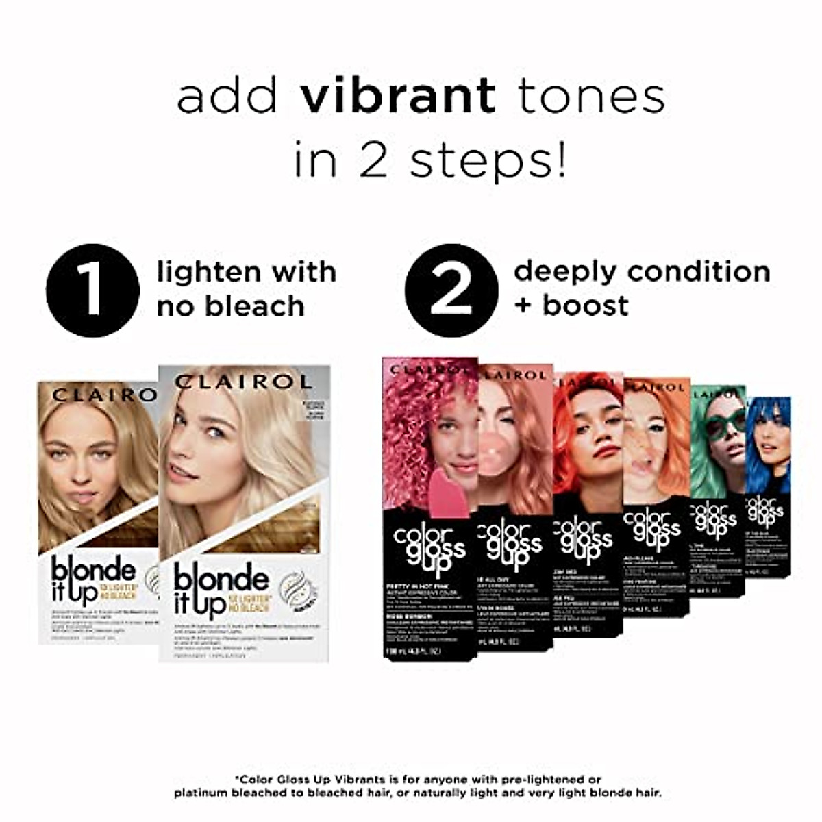 Clairol Color Gloss Up Temporary Hair Dye, Warm Caramel Brownie Hair Color, Pack of 1