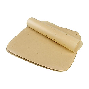 Air Fryer Parchment Paper Liners（11"×11"） Square 100Pcs Unbleached Compatible with XXXL Air Fryer,Perfect for 8.5QT/9.5QT/10QT Or Bigger Air Fryers (Brown)