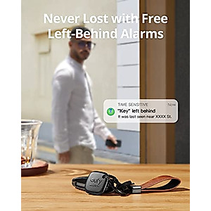 eufy Security by Anker SmartTrack Link (Black, 1-Pack), Android not Supported, Works with Apple Find My (iOS only), Key Finder, Bluetooth Tracker for Earbuds and Luggage, Phone Finder, Water Resistant