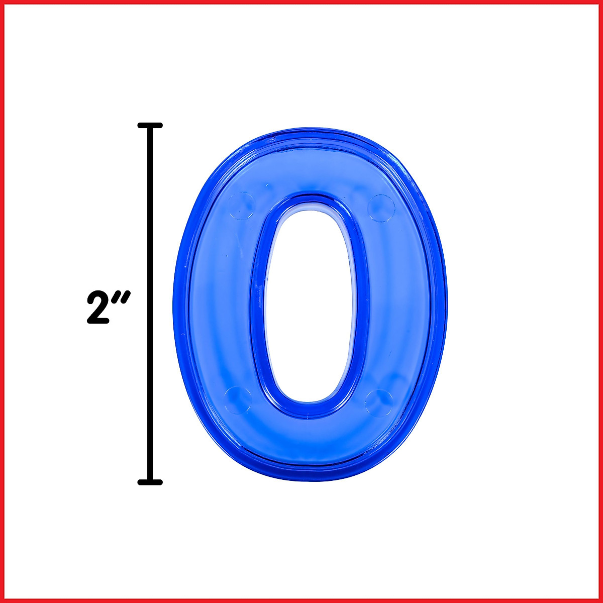 edxeducation Transparent Numbers Set - Mini Jar Set of 40 - Colorful, Plastic Numbers - Light Box Accessory - Sensory Play - Math Manipulative for Kids