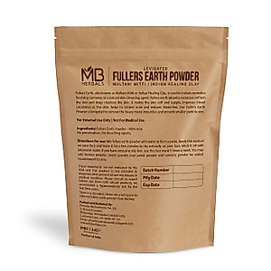 MB Herbals Fullers Earth Powder 8 oz | 0.5 lb | Fuller's Earth Powder | Multani Mud Mitti | Indian Healing Clay | Bentonite Clay | 100% Pure No Added Fragrance | Natural Face Pack