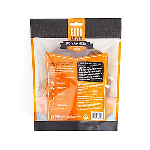 Good Lovin' Rawhide-Free Pumpkin Puppy Ring Dog Treats, 9.9 oz., Count of 8