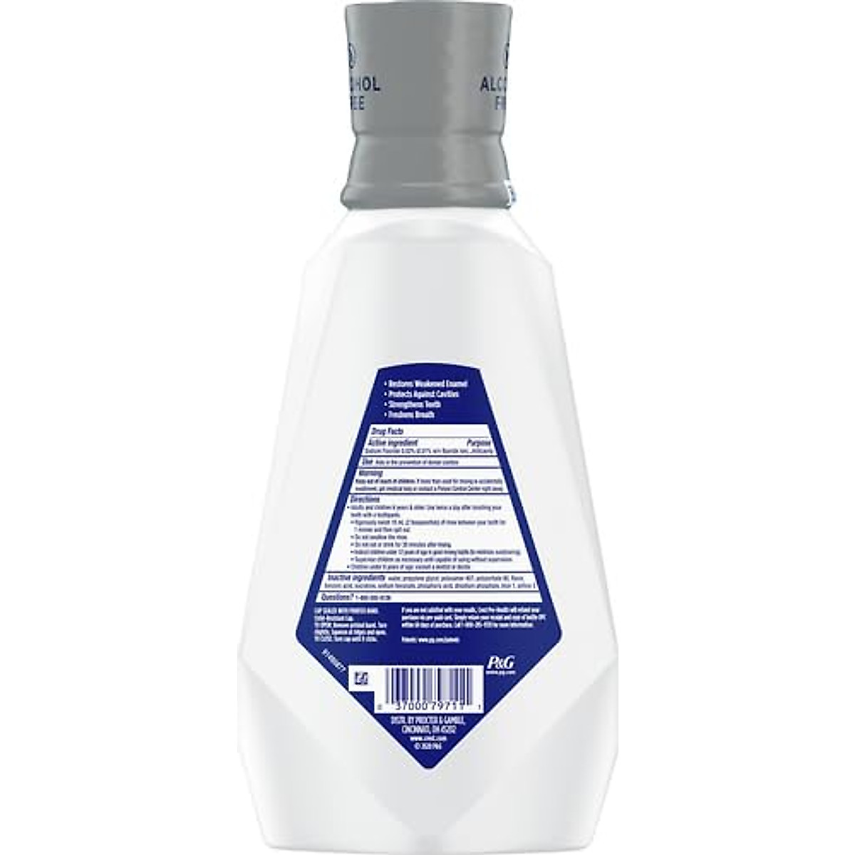 Crest Pro-Health Restore Enamel Mouthwash, Clean Mint, 1 L (33.8 Fl Oz) (Pack of 1)