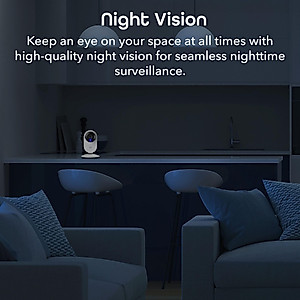 Geeni Glimpse 1080p WiFi HD Smart Camera – Indoor Home Security Camera – No Hub Required – Voice Control – Motion Detection Camera – Smart Camera Compatible