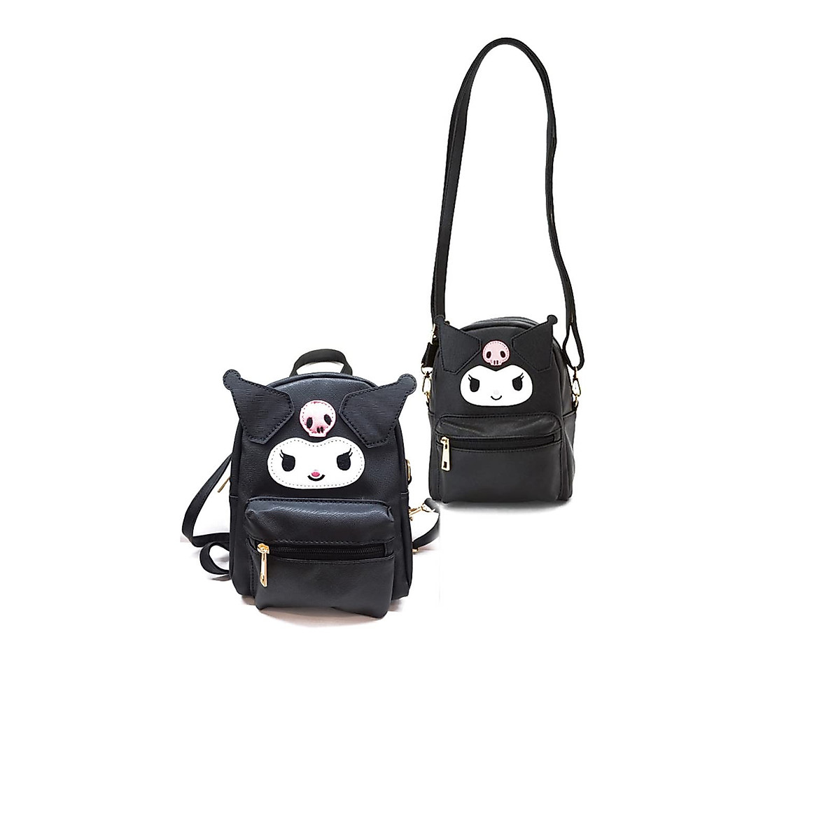 TUMPETY Anime Doll Cosplay Light Blue Bag Kawaii Mini Backpack Cute Back Pack Girl Handbag (Black)