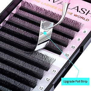 VAVALASH W-shaped Eyelash Extension 3D Premade Fans 0.07 C Curl Volume Lash Extensions Easy Fanning Lashes Matte Black Volume Premade W Lashes(W Shaped-3D-0.07-C-8-15mm）