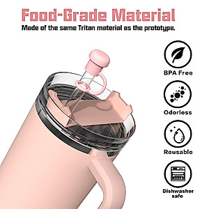 Adjustable Straw Cover for All Brand of Stanley, Simple Modern, Yeti, Owala, Hydro Flask, Reduce, Maars, Meoky, MaxBase, Beast, Hydrapeak and so on, Diameter 6mm-10mm, BPA Free, Dishwasher safe