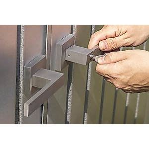 Arrow Shed Elite 6' x 6' Outdoor Lockable Gable Roof Steel Storage Shed Building, Silver