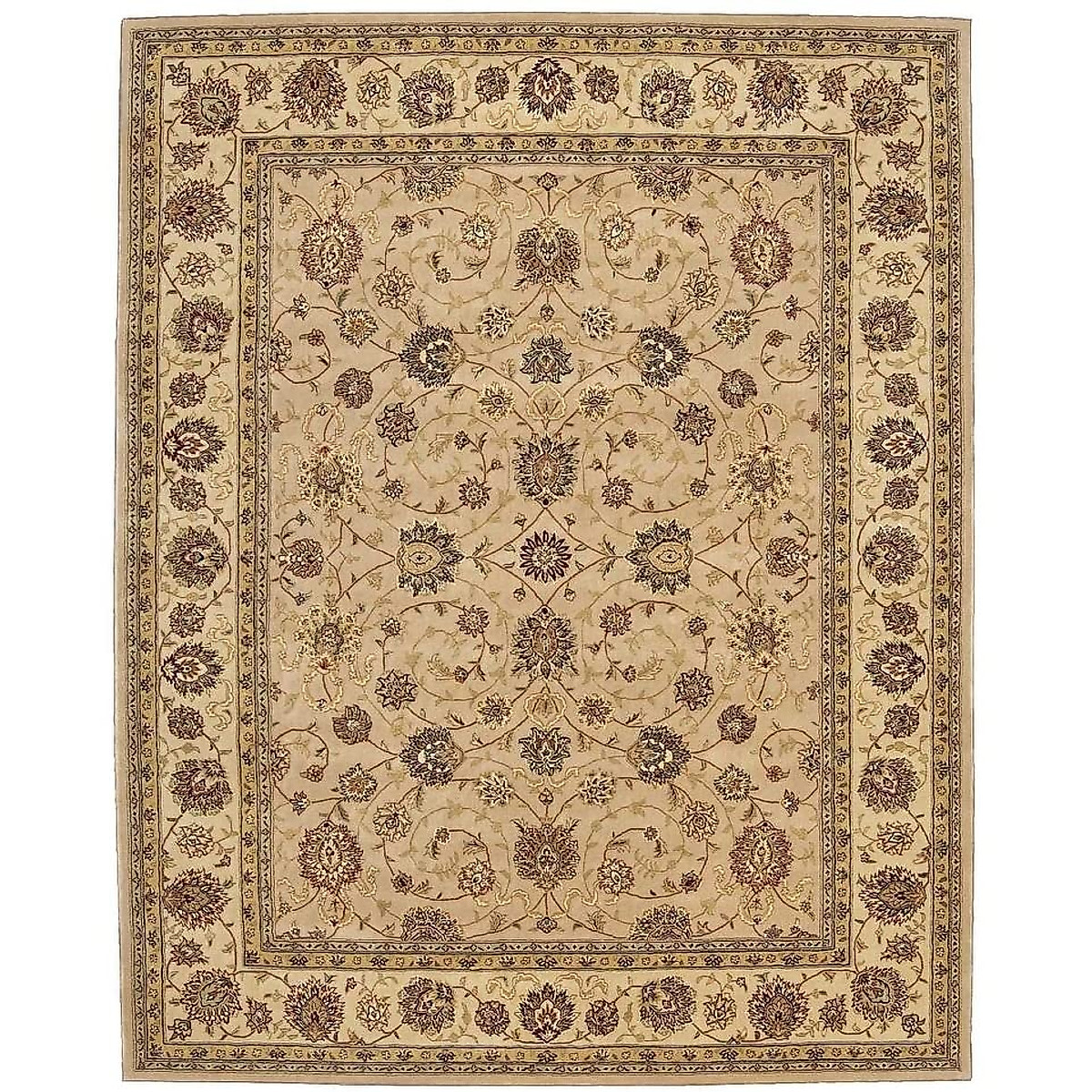 Nourison 2000 Persian Camel 7'9" x 9'9" Area-Rug, Easy-Cleaning, Non Shedding, Bed Room, Living Room, Dining Room, Kitchen (8x10)
