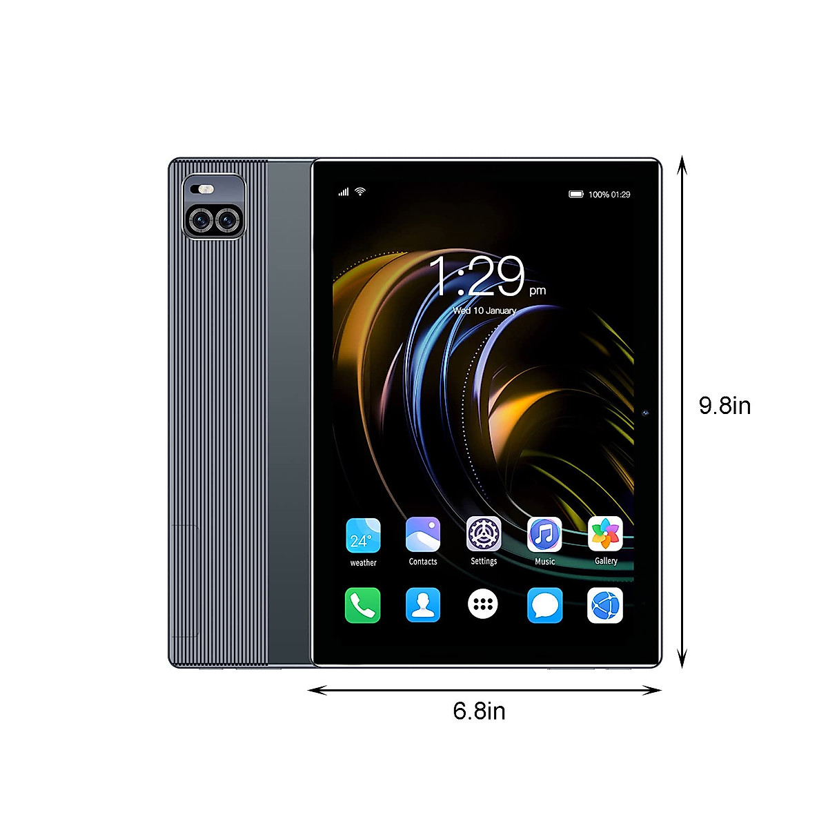 10.1in Tablet Android for Adults Kids Bluetooth Tablet with Front and Rear Double Cameras, 2GB RAM+16GB ROM, GPS, Call, Gaming Tablet Electronics for Men College Supplies Boyfriend Gifts Cool Stuff