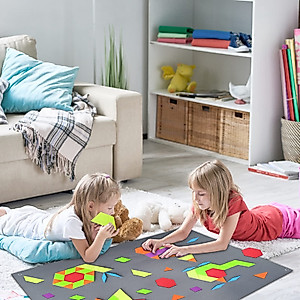 EDDJOND Shape Felt Board for Toddlers Teaching Story Board Set, Large 3.5 Ft Felt Toys Flannel Parent-Child Interactive Game Felt Board Pieces 123 PCS