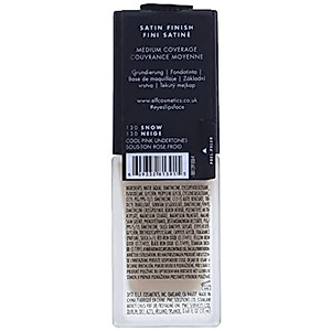 e.l.f. Flawless Finish Foundation, Lightweight & Medium Coverage, Semi-Matte Finish, Snow, 0.68 Fl Oz (20mL) (Pack of 2)