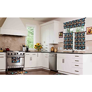 UpNUpCo Artistic Beautiful Anti Fatigue Kitchen Floor Mat - Unique Floor Mats - Pain Relief Padded Kitchen Mats - Floor Mats For In Front Of Sink - Memory Foam 47" X 17.5" X 10mm Coffee