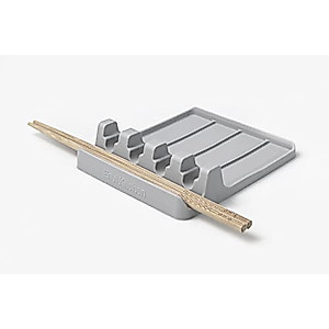 ENVIKITCHEN Silicone Spoon Rest - Large Cooking Utensil Holder with Drip Pad Walls - Multiple Spoon Rest with Wider Slots for Bigger Utensils, BPA-Free Spatula Rest for Stove, Kitchen, Countertop