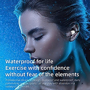 ESSONIO Open Ear Headphones Wireless Headphones with Noise Cancelling Headphones Ear-Hook Headphones Bluetooth Workout Headphones Open Ear Earbuds for Sports