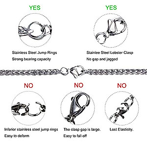 Jwelbuete Cross Pendant Necklace for Men Stainless Steel Titanium Necklace,18-36 Inches (20" Chain)