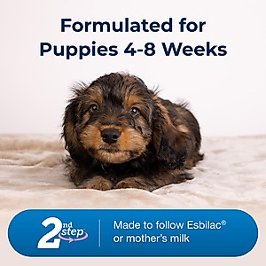 PetAg Esbilac 2nd Step Puppy Weaning Food - 14 oz, Pack of 2 - Powdered Puppy Weaning Formula with DHA, Natural Milk Protein, Vitamins & Minerals for Puppies 4-8 Weeks Old - Easy to Digest