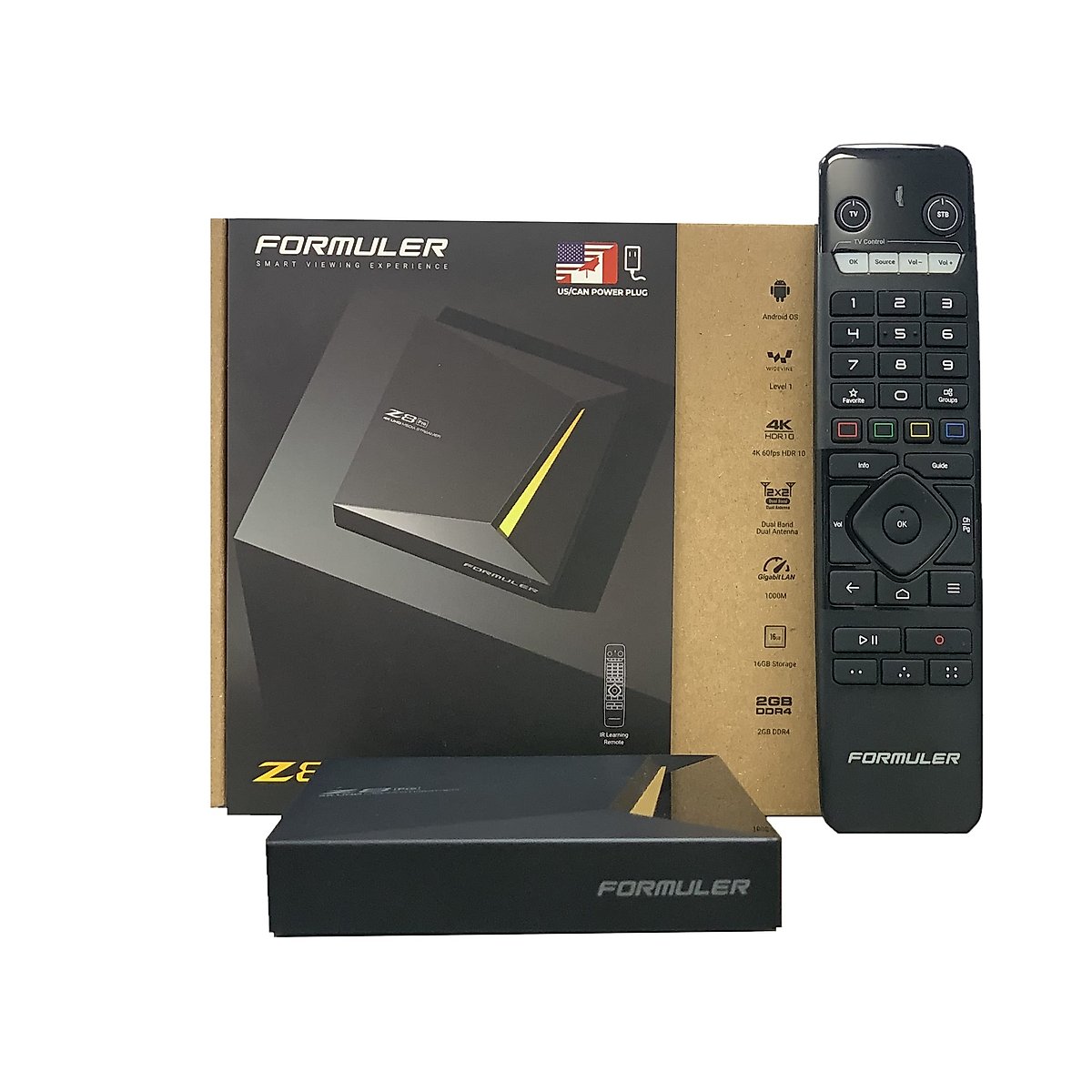 Formuler Z8 Pro 5G with Extra 7 Colours Wireless Mini Keyboard and Extra 3 in 1 Charger.