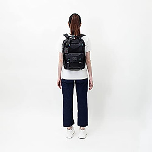 Doughnut Macaroon Gamescape Series 16L Travel School Ladies College Girls Lightweight Commuter Casual Daypacks Bag Backpack (Black)