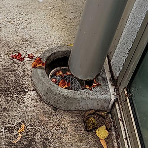 DOITOOL 6 Pack Gutter Downsport Guards 3 Inch Expandable Aluminium Filter Strainer, Leaf Filter Gutter Strainer Gutter Downspout Protectors, Stops Blockage from Leaves and Debris