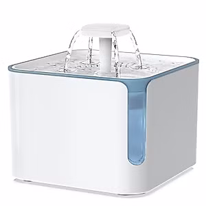 REDSASA Cat Water Fountain, Automatic Cat Fountain 3L/101oz, Dog Water Dispenser with Adjustable Pump, Ultra Quiet Intelligent Cat Drinking Fountains with 2 Filters, 2 Water Flow Settings