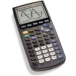 TI 83 Plus Graphing Calculator with Guerrilla Military Grade Screen Protector Set, Certified Reconditioned (New Model)