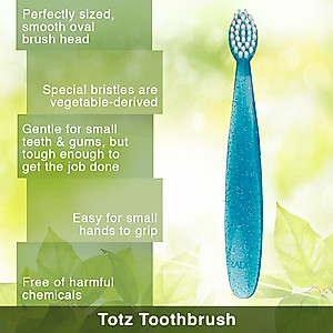 RADIUS - Totz Toothbrush, Specially Designed for Small Teeth and Gums, For 18 Months and Older (6 per case)