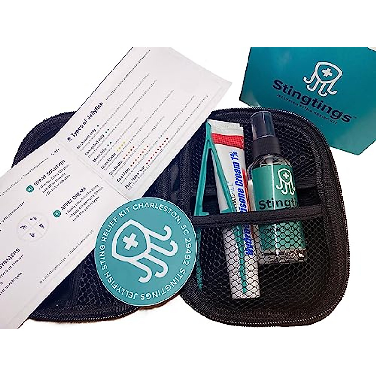 Jellyfish Sting Relief Kit, Trusted Treatment for Jellyfish Stings, Made in USA