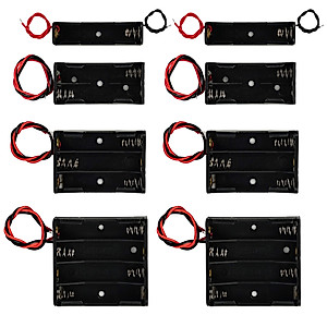 AAA Battery Holder with Leads 2 AAA Battery Holder 3 AAA Battery Holder with Wires 4 AAA Battery Holder (Pack of 8) (8 pcs-AAA)