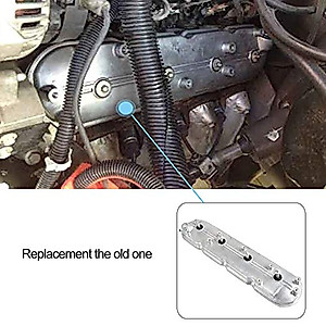 RANSOTO Engine Valve Cover Compatible with 1999-2008 Escalade Chevrolet Silverado Express Suburban Tahoe Avalanche Trailblazer Crovette Camaro GMC Sierra Yukon Driver Side Replace 12570427 264-965