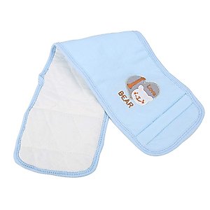 Baby Belly Belt, Newborn Abdomen Keep Warm Button Band Children Waist Support Band for Toddler Boys or Girls, 22inchx6.3inch(Blue)