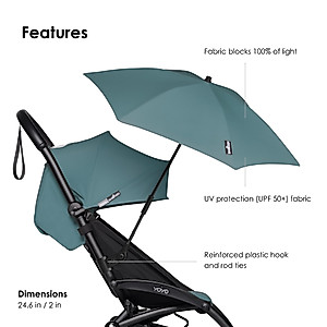 BABYZEN YOYO Parasol, Ginger - UPF 50+ Protection - Compatible with The 0+ Newborn Pack, Bassinet, Car Seat & 6+ Color Pack