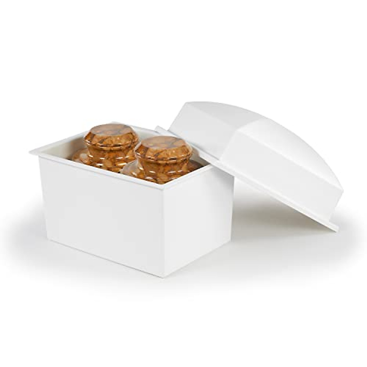 Crowne Vault Companion Burial Urn Vault | Outer Container to Hold Two Urns for Cremation Ashes for Ground Burial | Made in The USA (Marquis, Granite Grey)