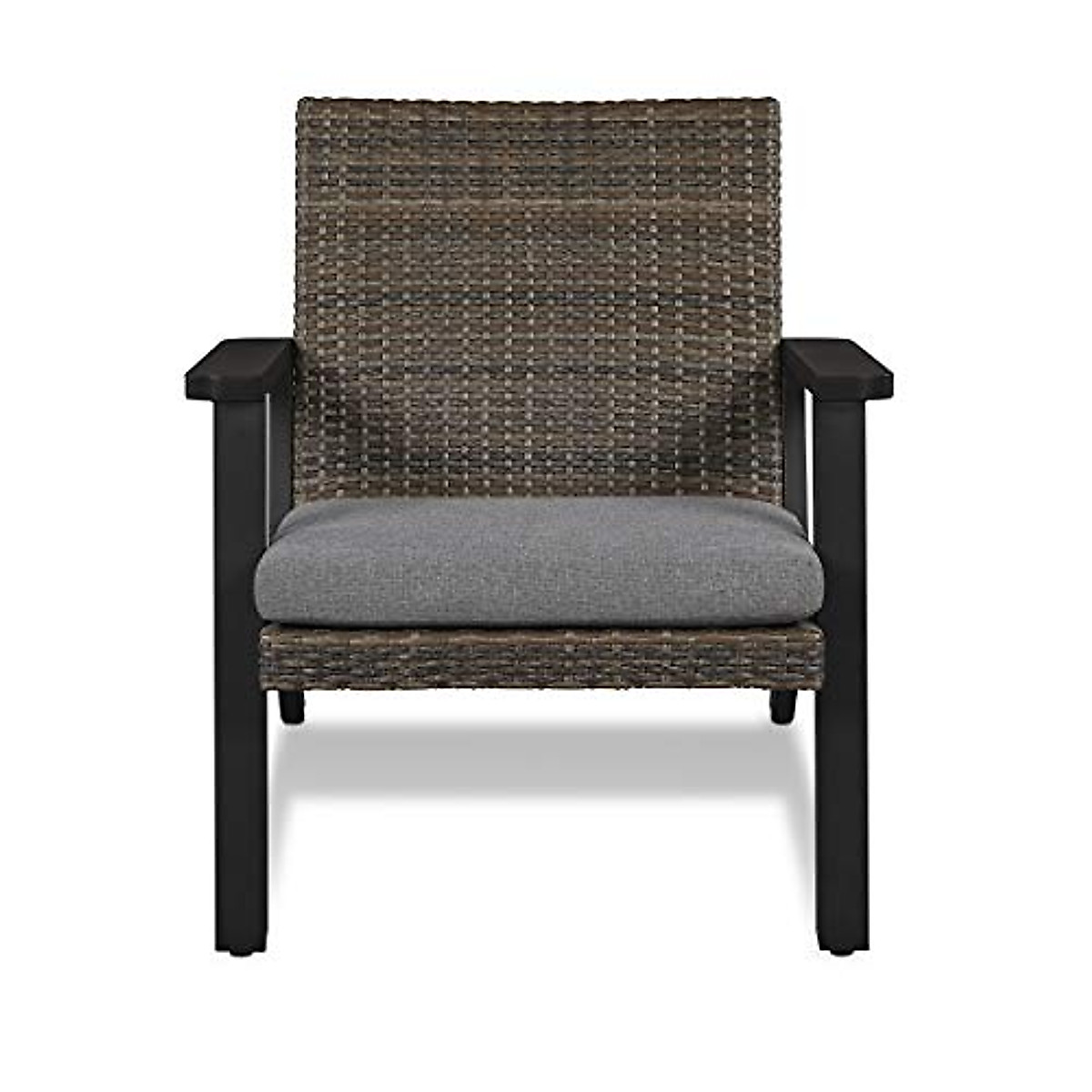 Real Flame 1120-BLK Norwood Set (2 Chairs), Brown/Gray Wicker
