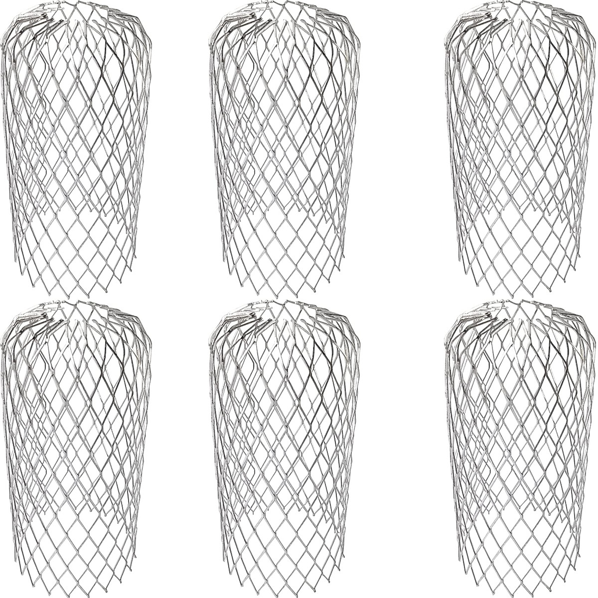 NSBELL 6PCS Gutter Guard Strainer Aluminum Downspout Mesh Filter Preventing Blockage Leaves Debris from Clogging Pipes(3 inch) (6)