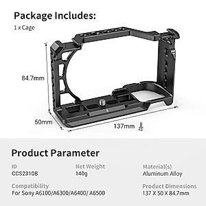 SMALLRIG Camera A6400 A6100 Cage for Sony A6400 A6100 Camera - CCS2310