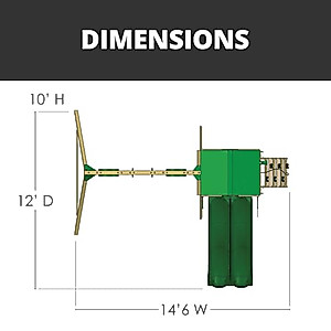 Gorilla Playsets 01-1057 Playmaker Deluxe Wooden Swing Set with Vinyl Canopy Roof, Dual Wave Slides, and Rock Climbing Wall, Redwood Stained Cedar (Amazon Exclusive)