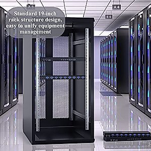 MT-VIKI KVM Switch 8 Port, 8X1 Rackmount KVM Switch VGA, Included 8 2-in-1 KVM Cables & Wire-Desktop Selector, Fit 1U 19'' Rack