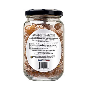 Gourmanity Blueberry Flavor Natural Honey Lozenges 250gr, Gourmet Candy Honey Drops, Soothing Honey Throat Lozenges (8.8oz/250gr Pack)